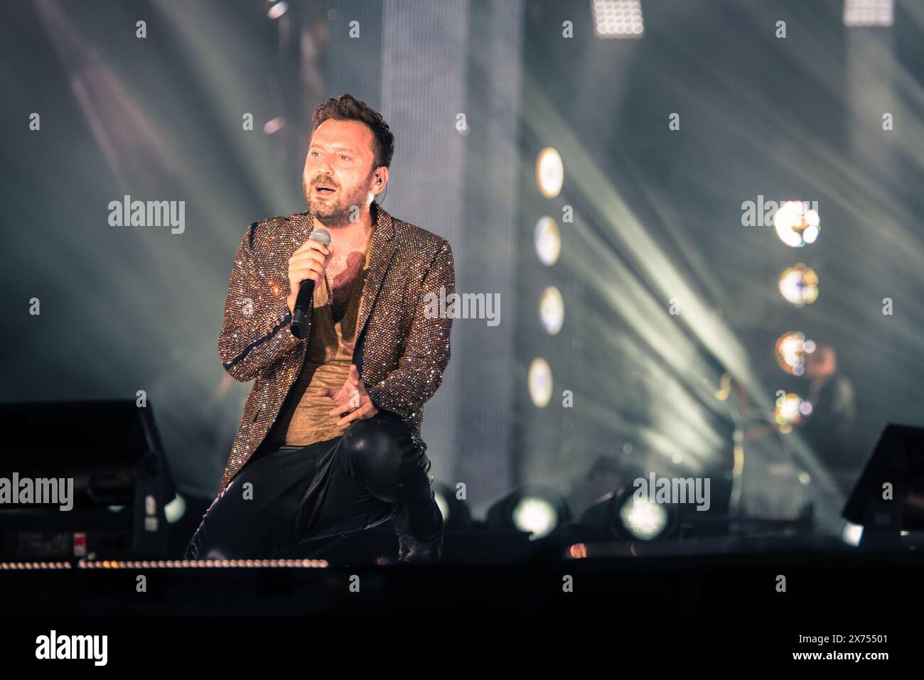 Torino, Italia. 2022. The Italian singer Cesare Cremonini performed ...
