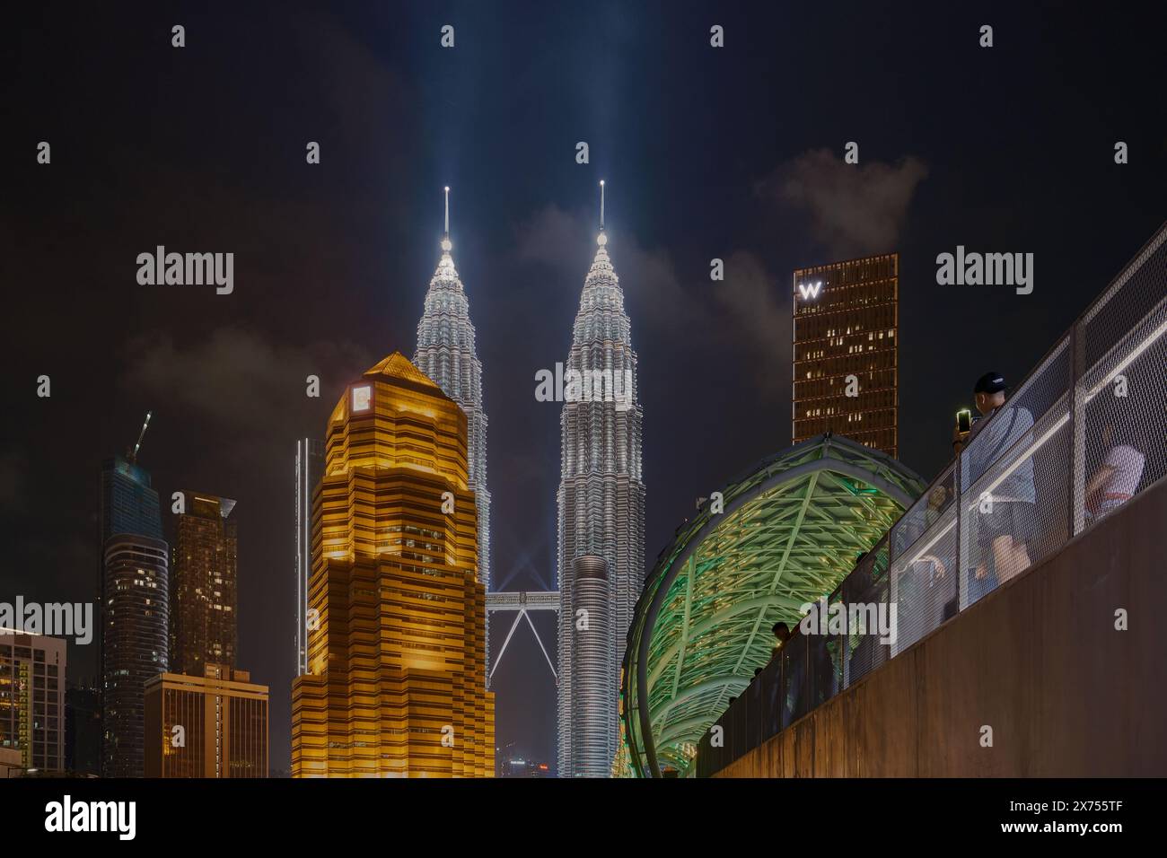 Saloma Link bridge in Kuala Lumpur, Malaysia is 69 meters combined ...