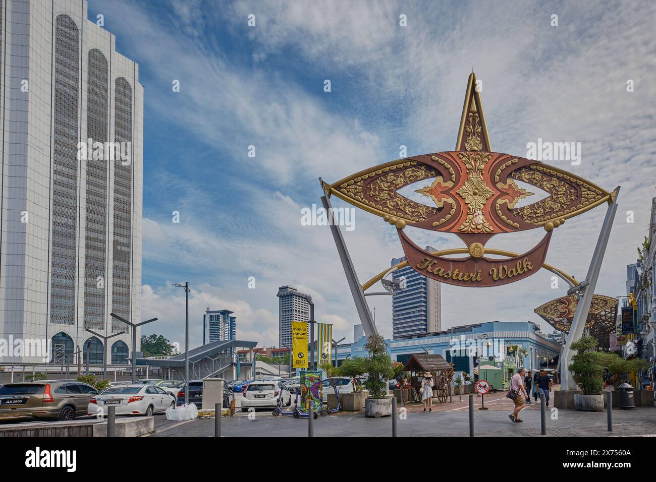 Kasturi Walk (central market) in Kuala Lumpur, Malaysia , a covered ...