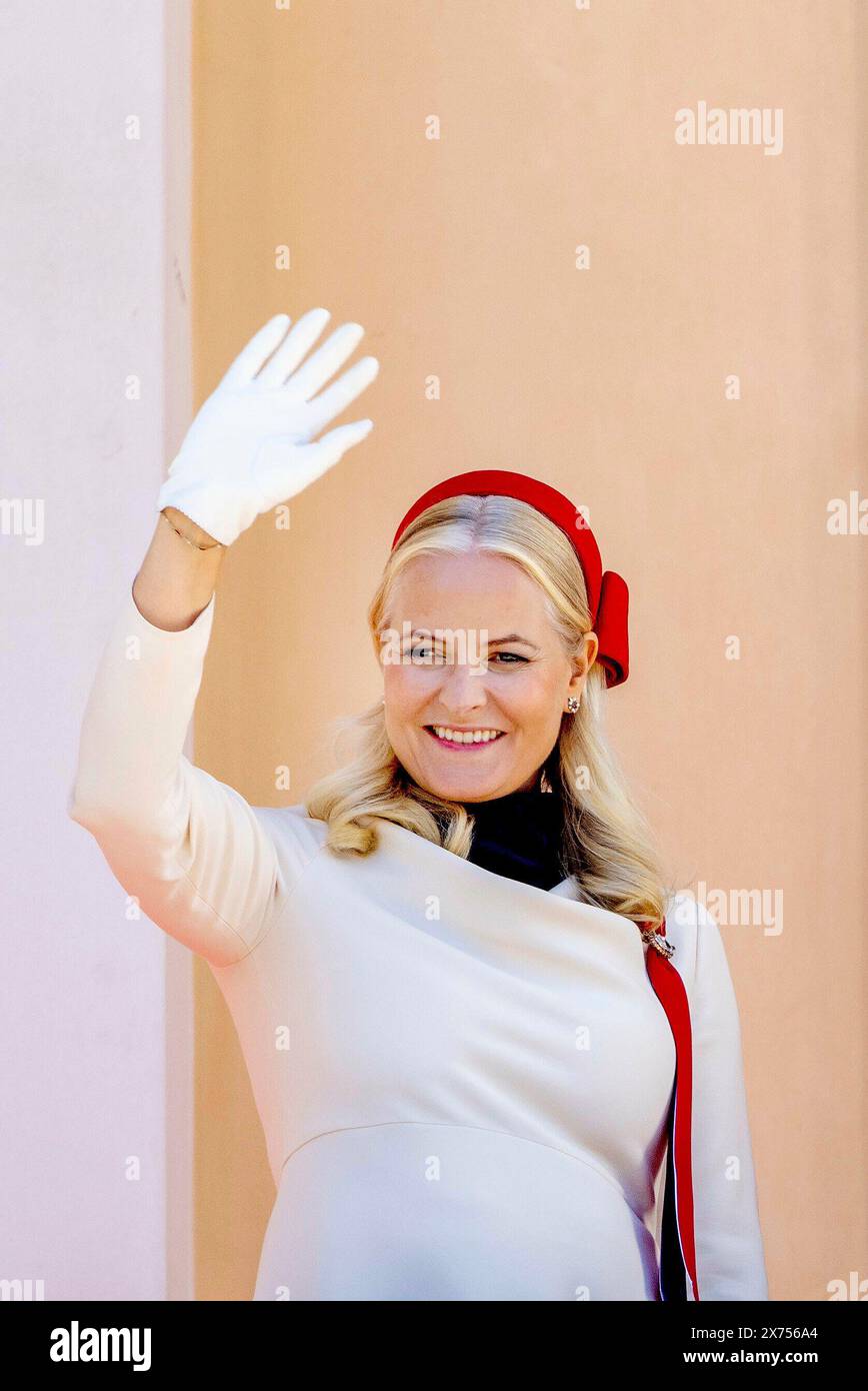Asker, Norwegen. 17th May, 2024. Crown Princess Mette Marit of Norway ...