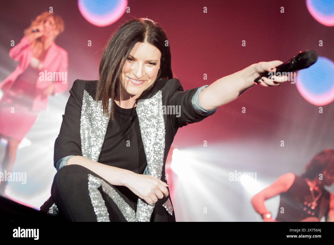 Torino, Italia. 2018. The Italian singer Laura Pausini performed live ...