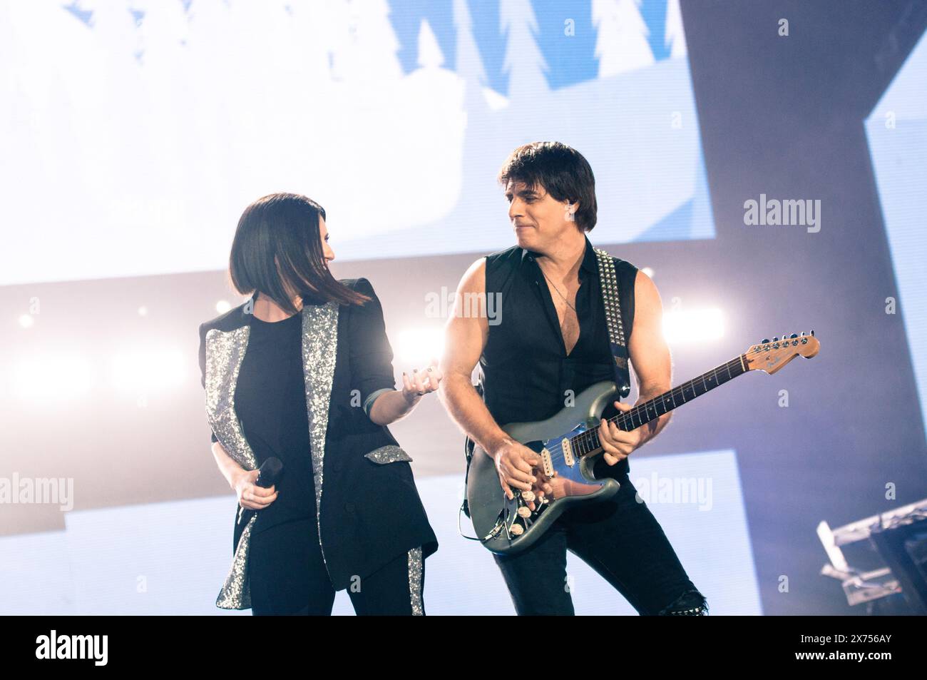 Torino, Italia. 2018. The Italian singer Laura Pausini performed live ...