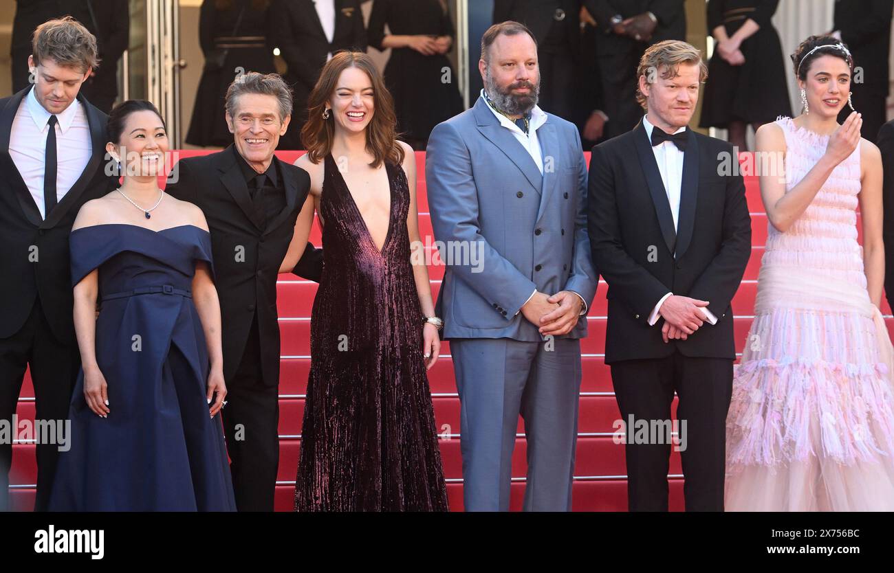 Greek director Yorgos Lanthimos, American actresses Emma Stone, Hong ...