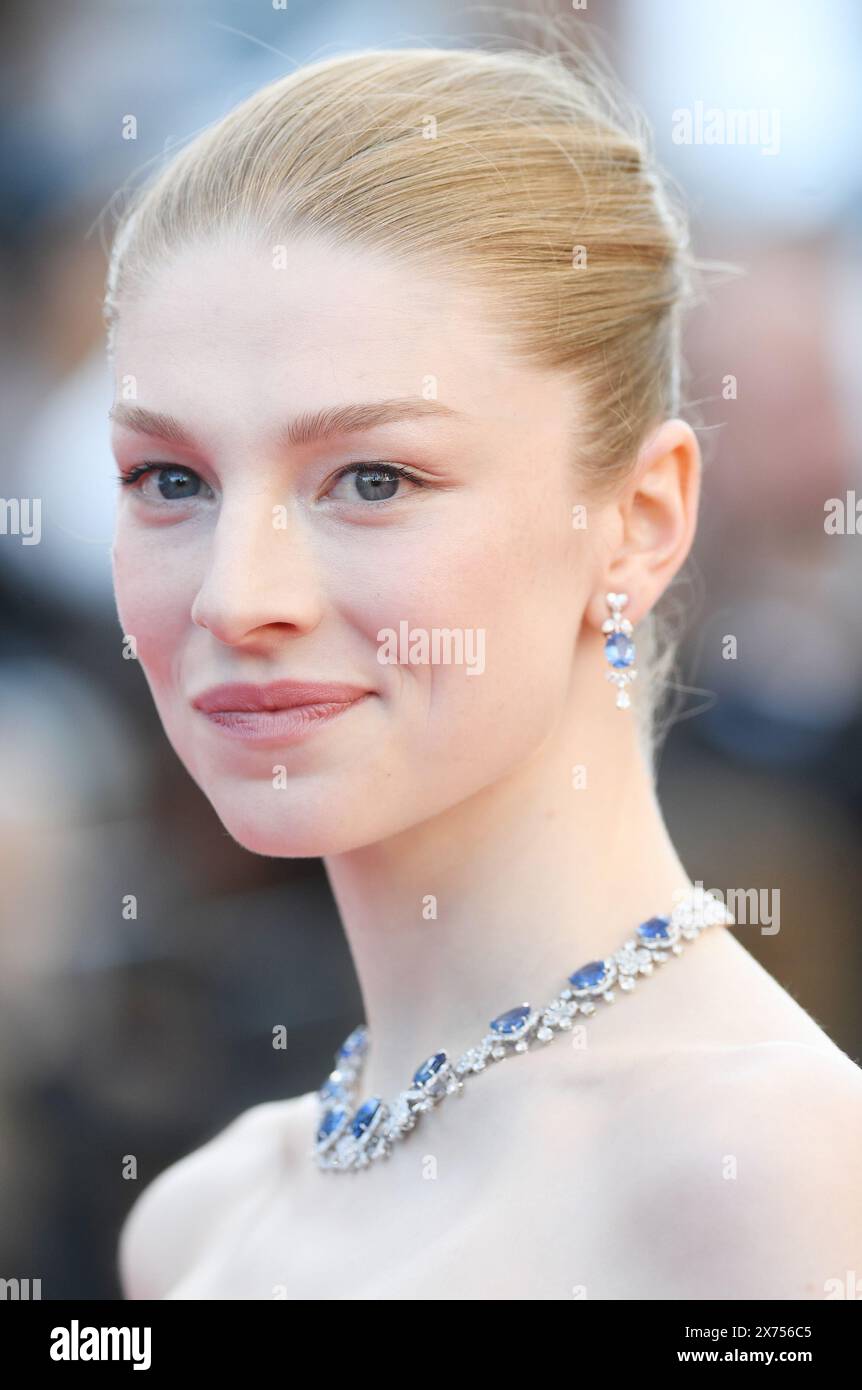 American actress Hunter Schafer attends the premiere of Kinds Of ...