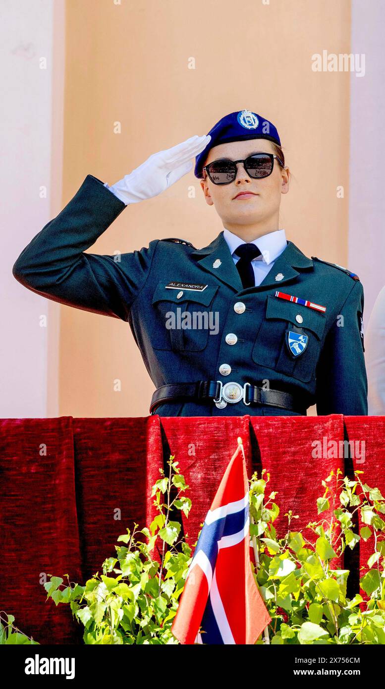 Asker, Norwegen. 17th May, 2024. Princess Ingrid Alexandra of Norway ...