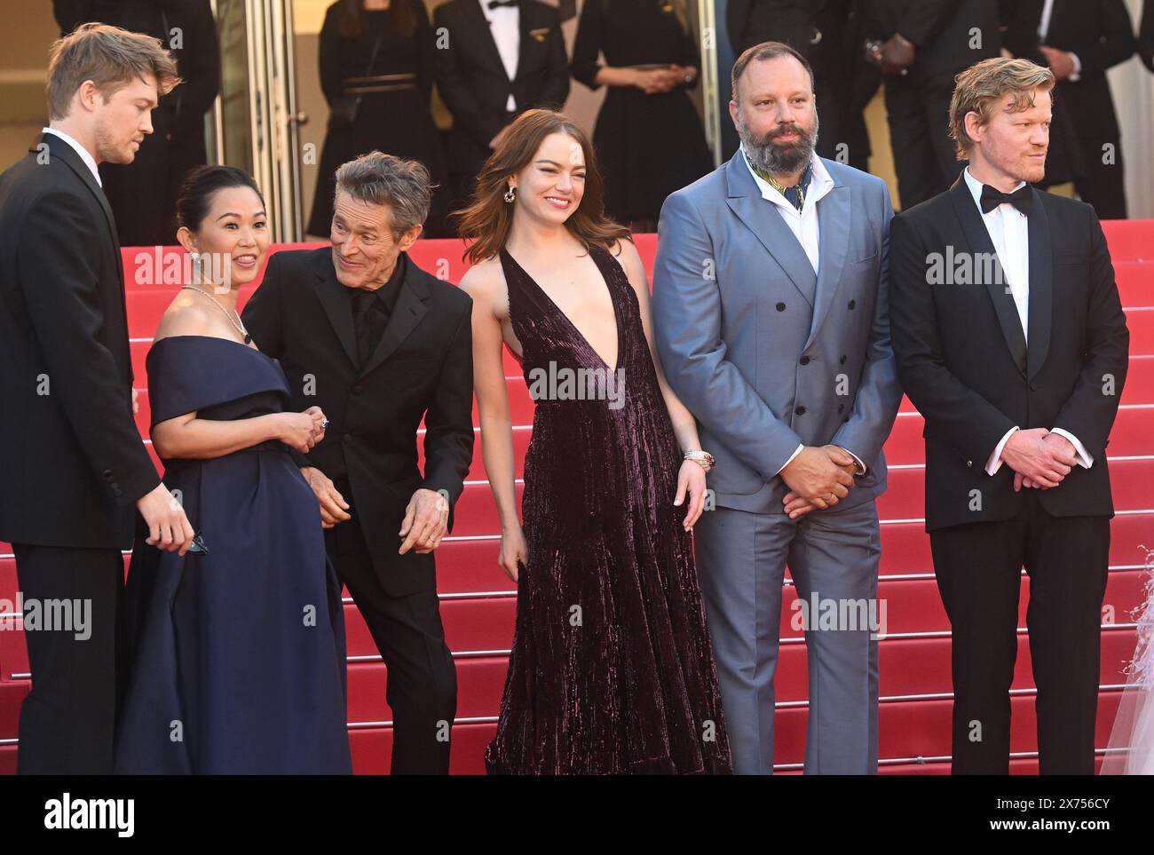 Greek director Yorgos Lanthimos, American actresses Emma Stone, Hong ...