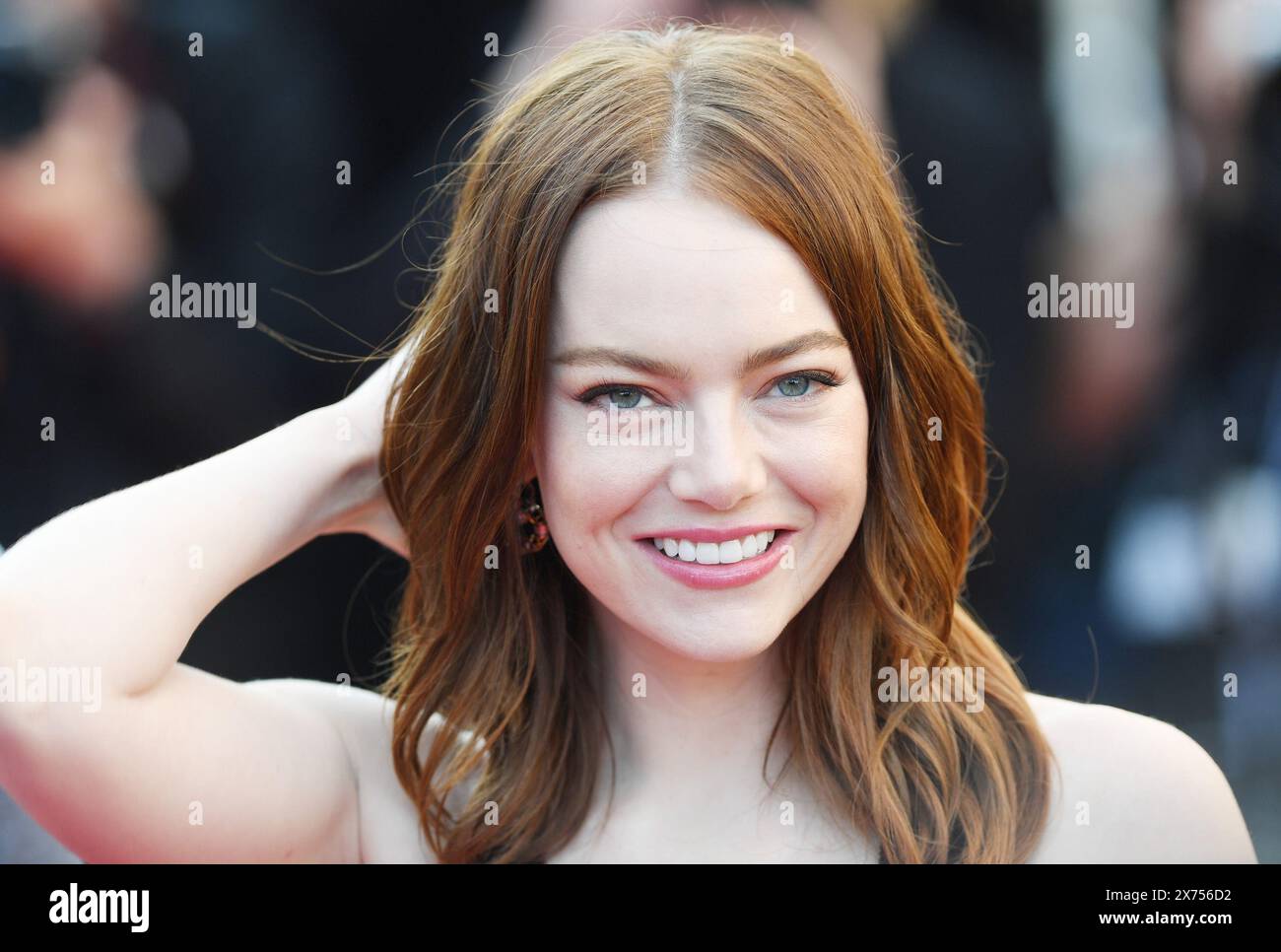 American actress Emma Stone attends the premiere of Kinds Of Kindness ...