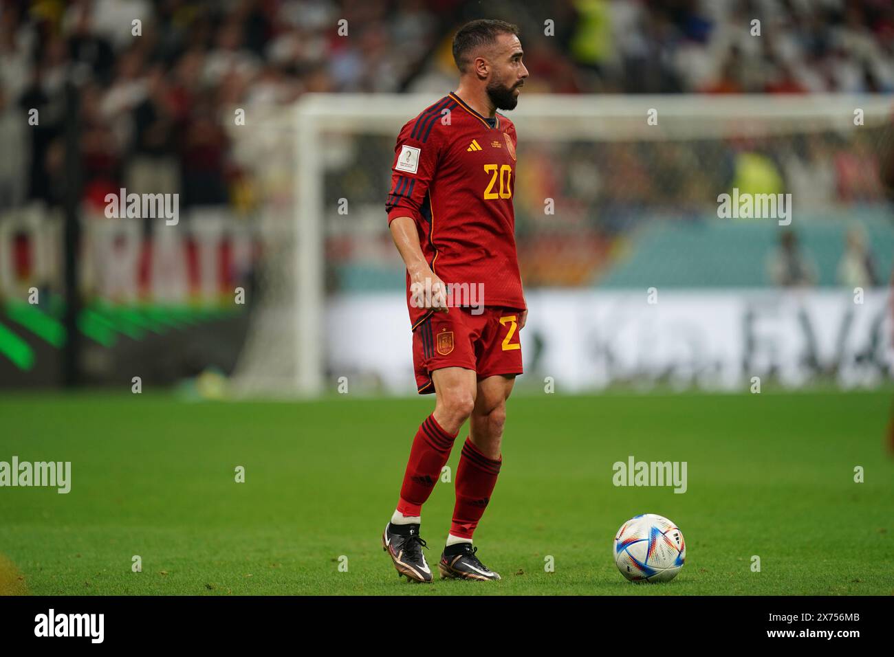 Doha, Qatar. 27th. november 2022. Dani Carvajal during the match ... Doha, Qatar. 27th. november 2022. Dani Carvajal during the match ...