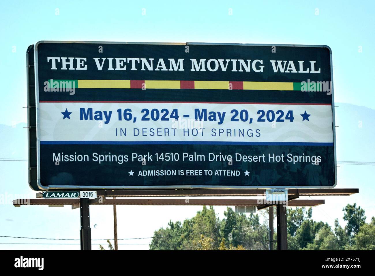 Desert Hot Springs, California, USA. 17th May, 2024. Billboard ...