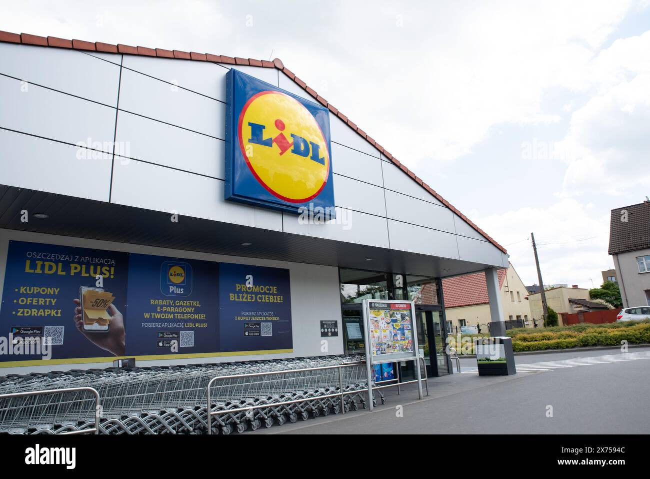 Wroclaw, Poland - MAY 29, 2022: LIDL supermarket in Poland. Lidl is a ...