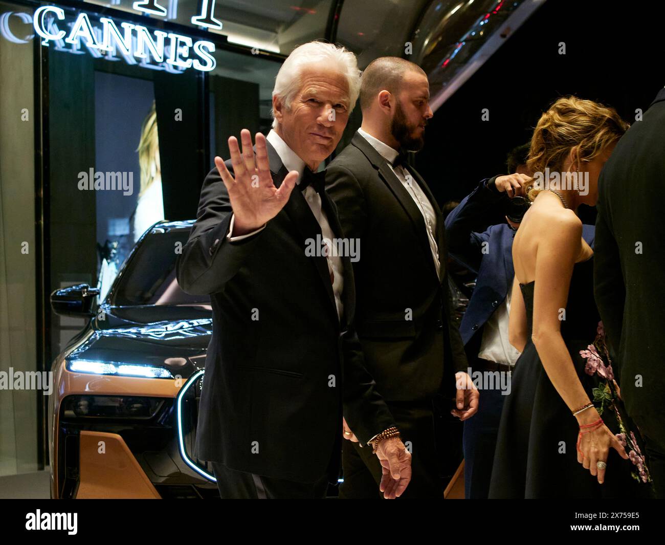 Cannes, France, 17th May, 2024. Actor Richard Gere leaves Marriot Hotel ...