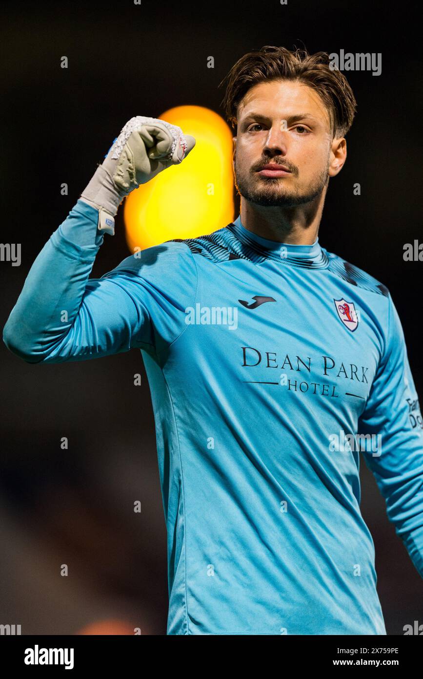 Kirkcaldy, Scotland, UK. 17 May 2024. Kevin Dabrowski (GK 1 - Raith ...