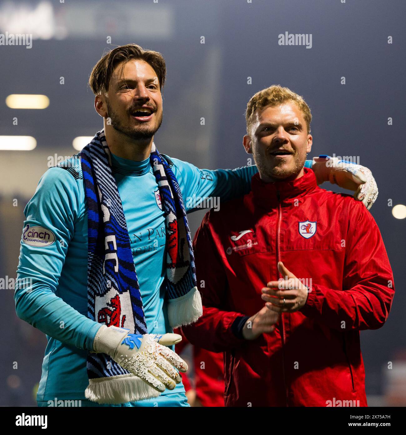 Kirkcaldy, Scotland, UK. 17 May 2024. The Raith GK team, including ...
