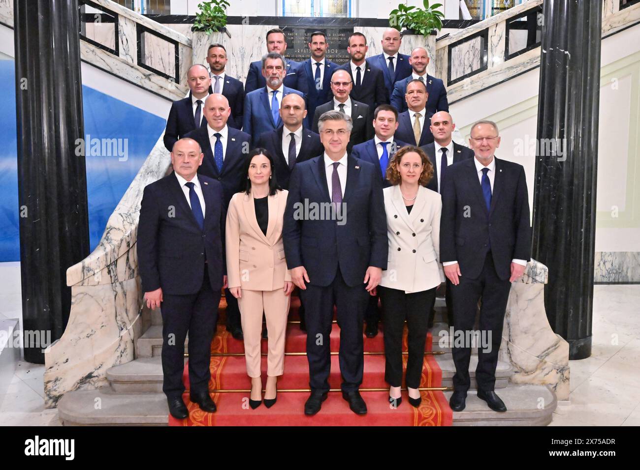 Croatia, Zagreb, 170524. After the first session of the 11th ...