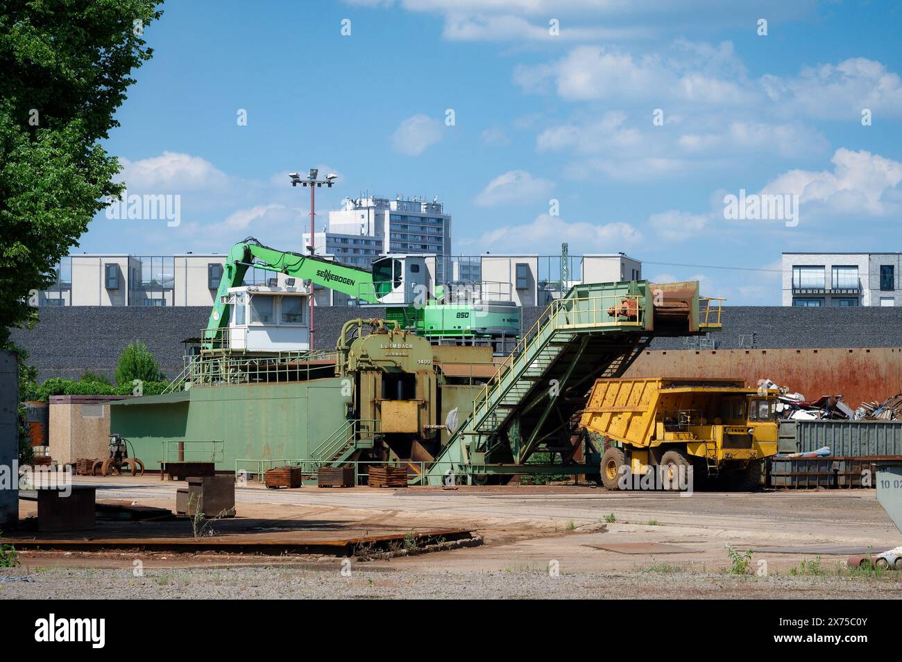 cologne, germany may 14 2024: the former becker scrapyard is being ...