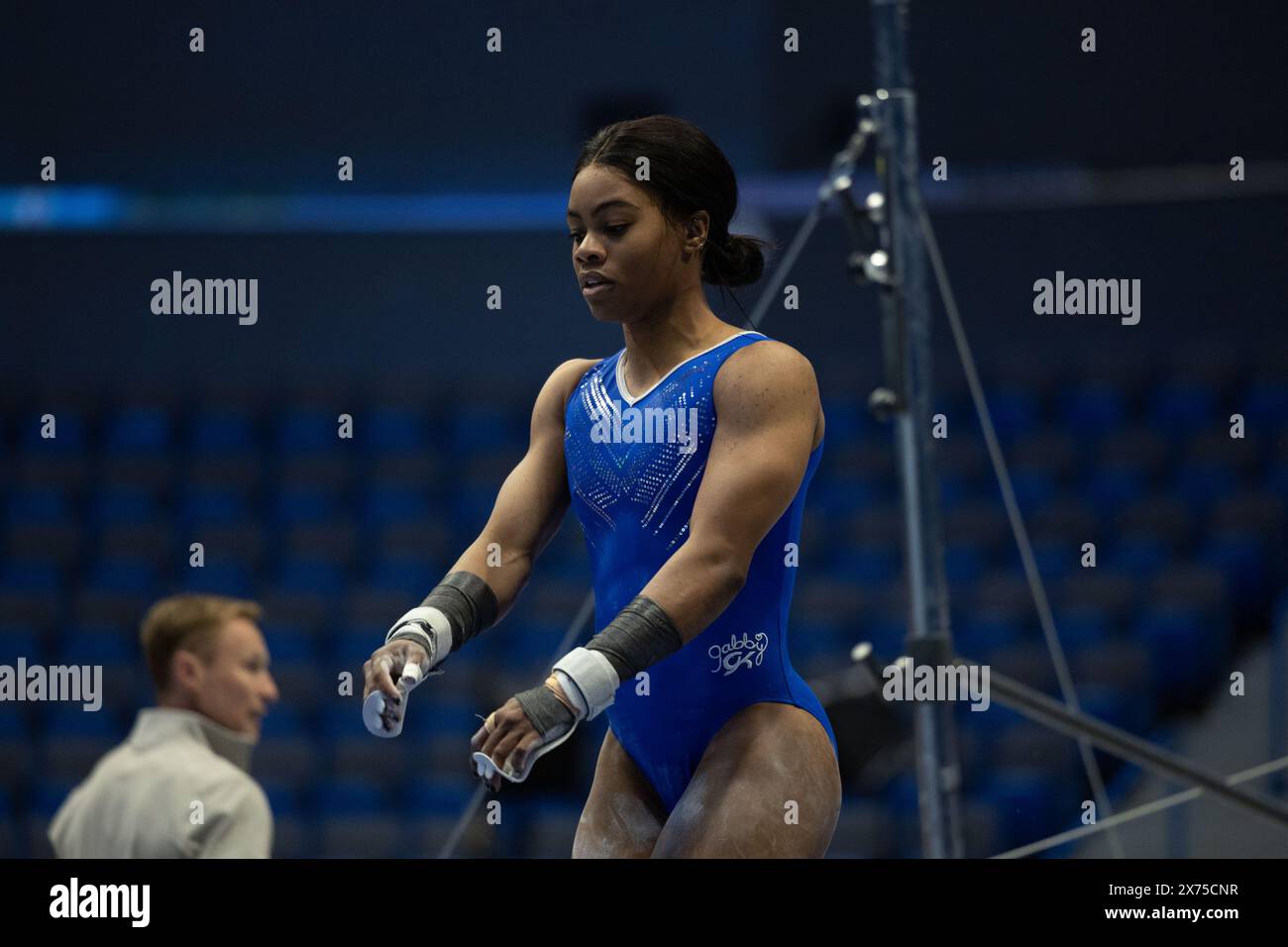 May 17, 2024: Gymnast GABBY DOUGLAS during podium training for the 2024 ...