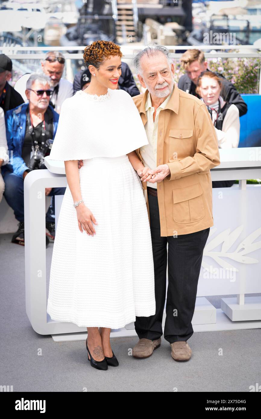 Cannes, France. 17th May, 2024. Nathalie Emmanuel and Francis Ford ...