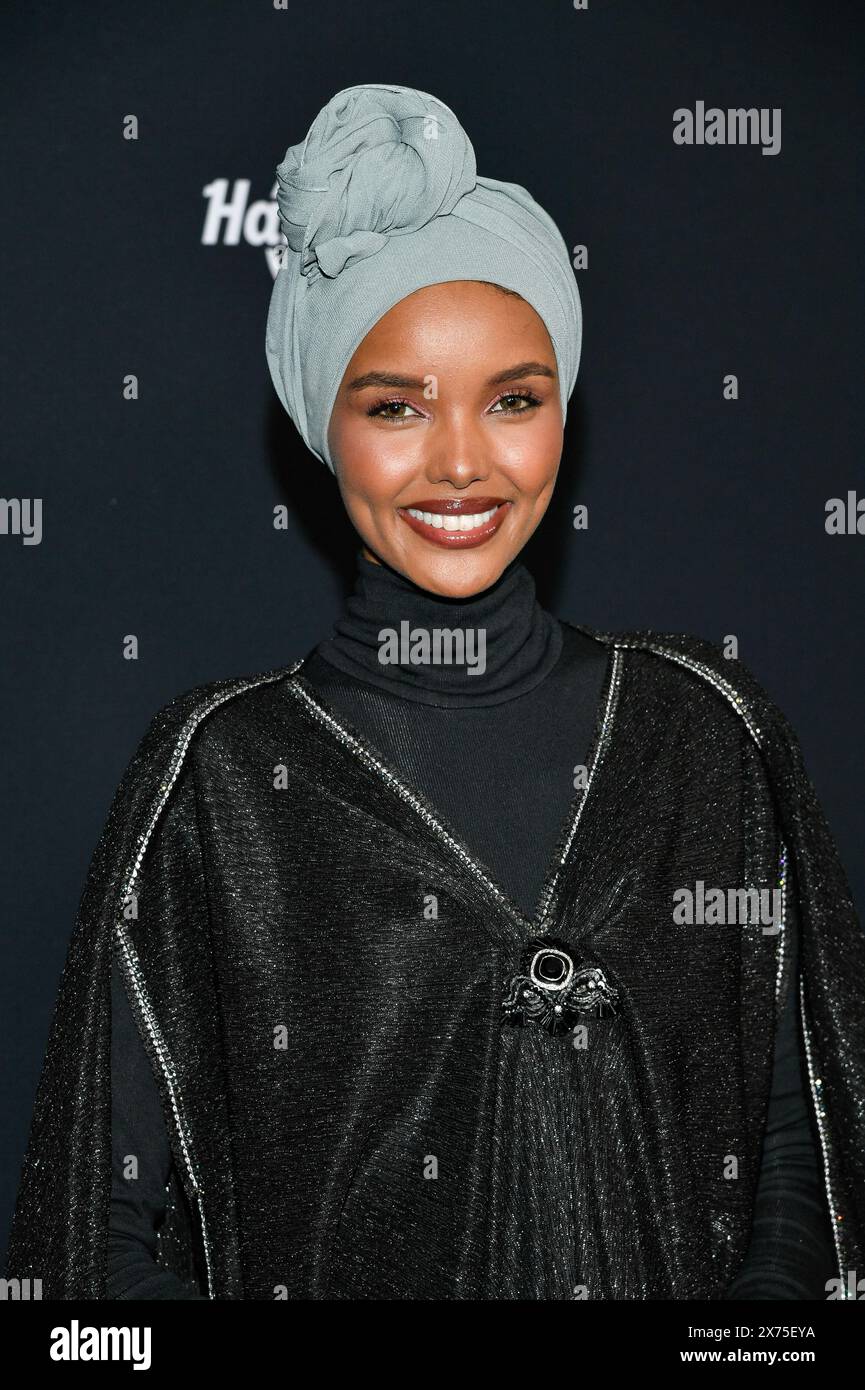 Halima Aden attends the Sports Illustrated Swimsuit 60th anniversary ...