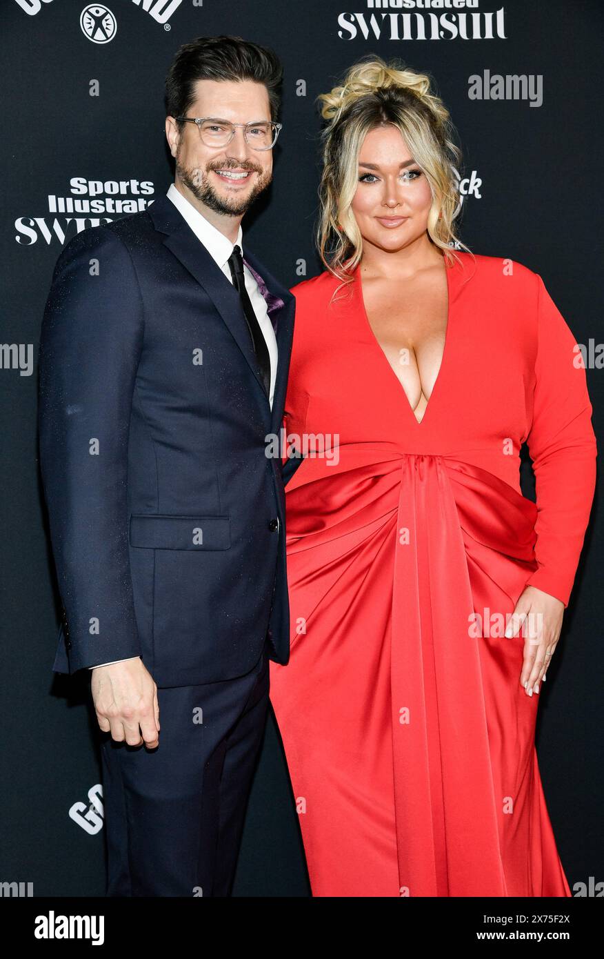 Hunter McGrady, right, and husband Brian Keys attend the Sports ...