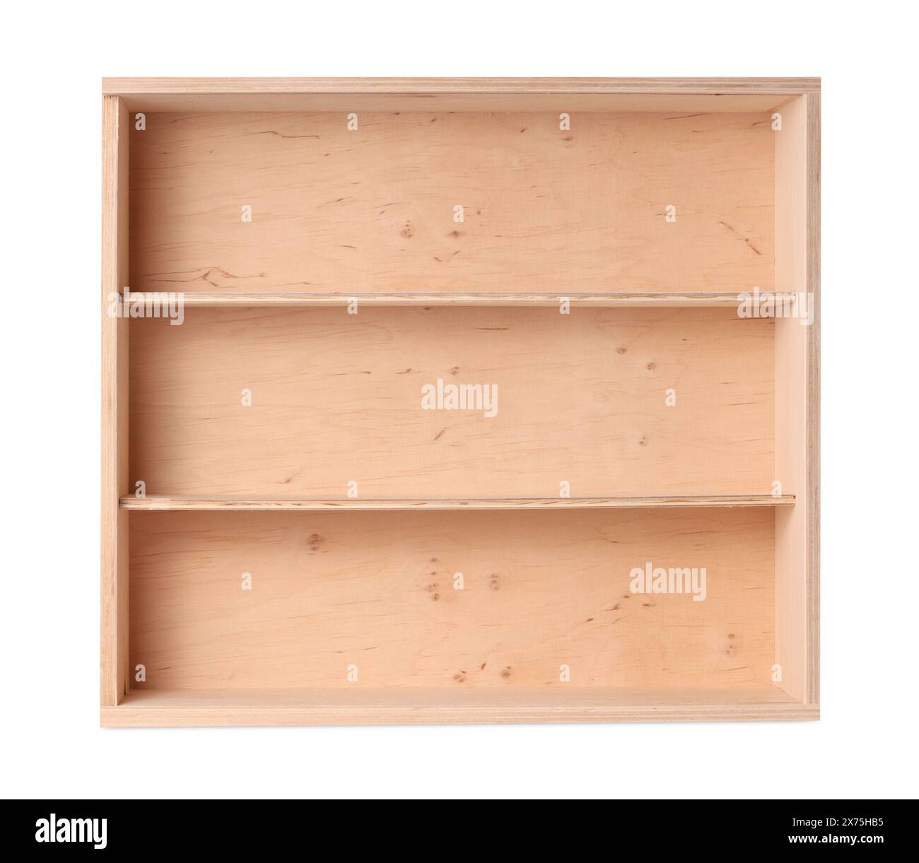 Empty wooden wine box isolated on white Stock Photo - Alamy