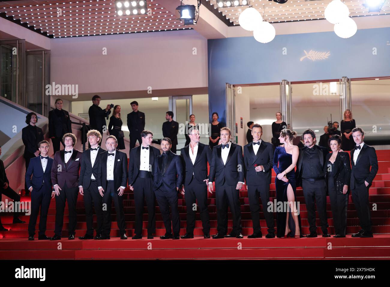 Cannes, France. 18th May, 2024. Austen Wilmot, Robert Connolly, a guest ...