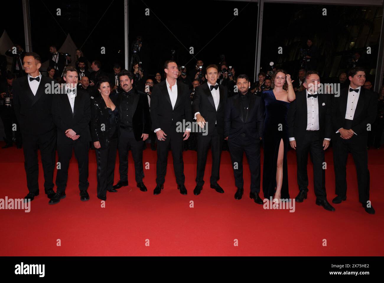 Cannes, France. 17th May, 2024. Austen Wilmot, Robert Connolly, a guest ...