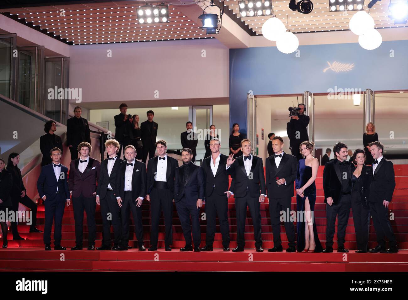 Cannes, France. 18th May, 2024. Austen Wilmot, Robert Connolly, a guest ...