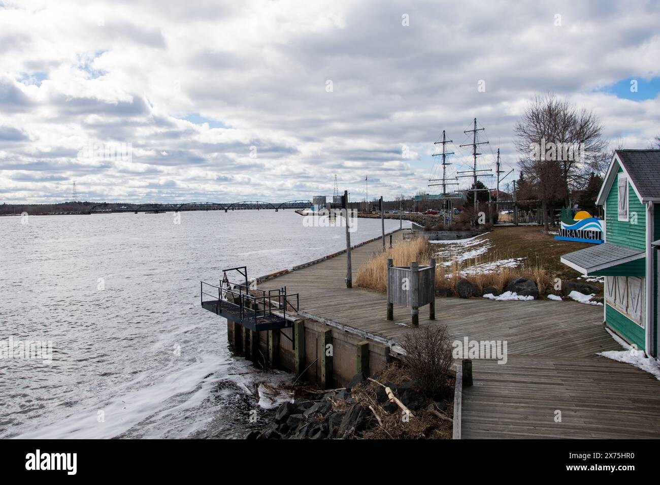 Ritchie Wharf Park in Miramichi, New Brunswick, Canada Stock Photo - Alamy