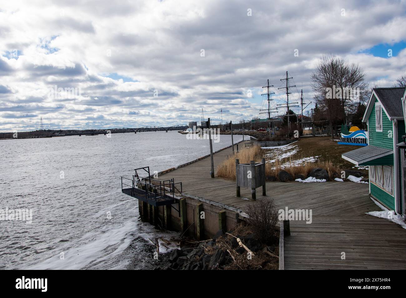 Ritchie Wharf Park in Miramichi, New Brunswick, Canada Stock Photo - Alamy
