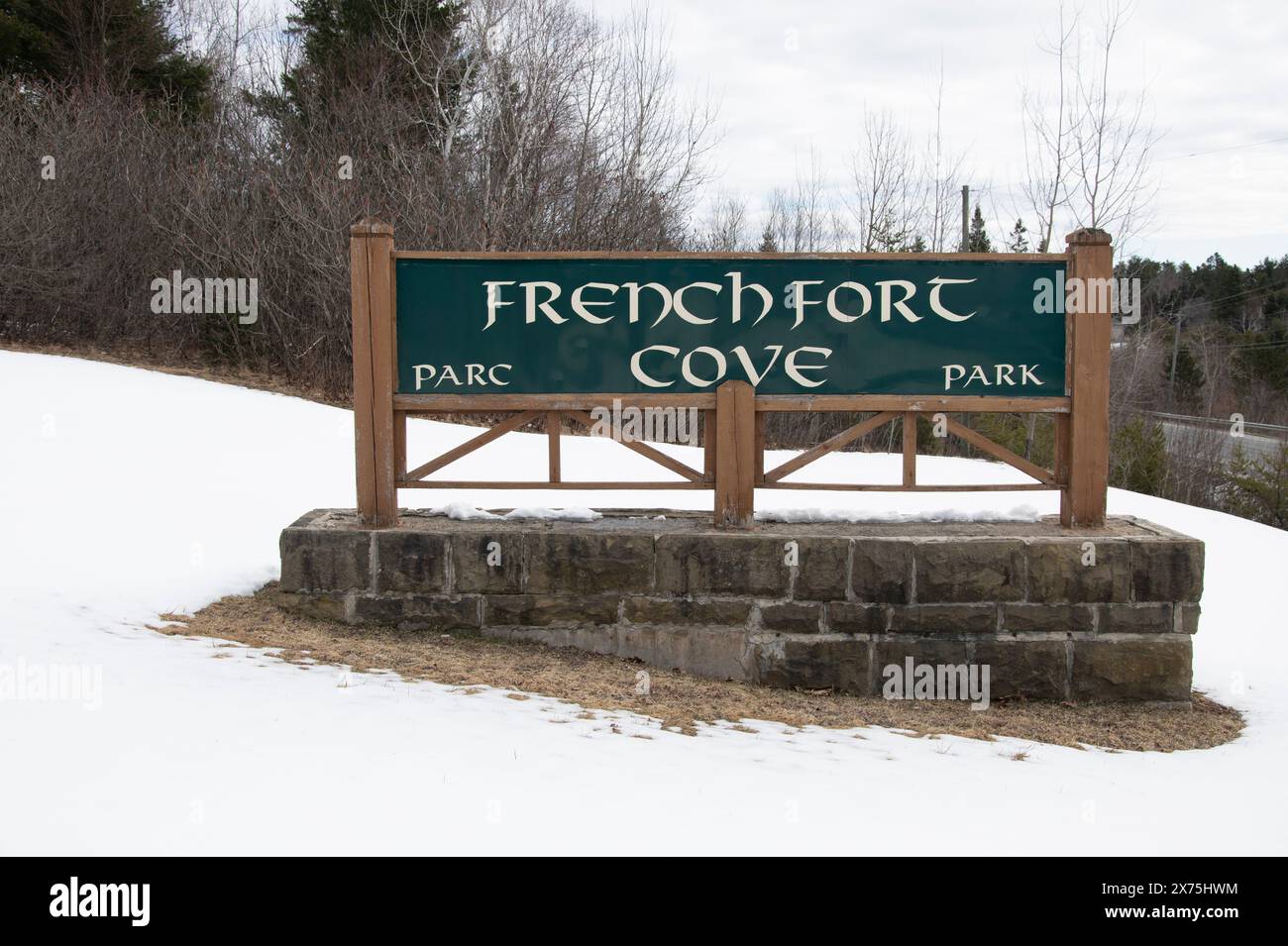Welcome to French Fort Cove Park sign, in Miramichi, New Brunswick ...