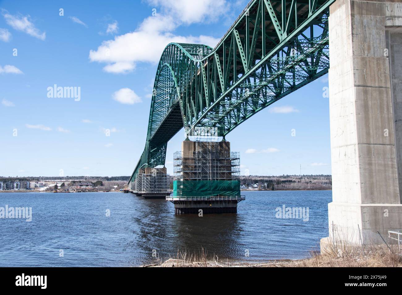 Centennial Bridge over the Miramichi River in New Brunswick, Canada ...