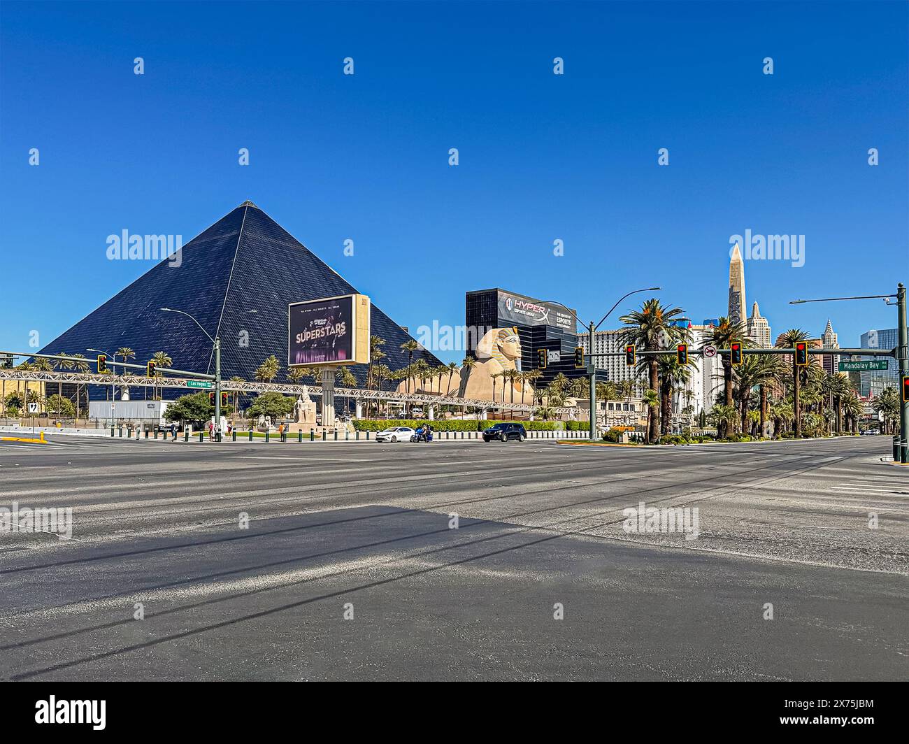 Las Vegas, NV, USA - May 12, 2024: Luxor hotel complex with sphinx ...