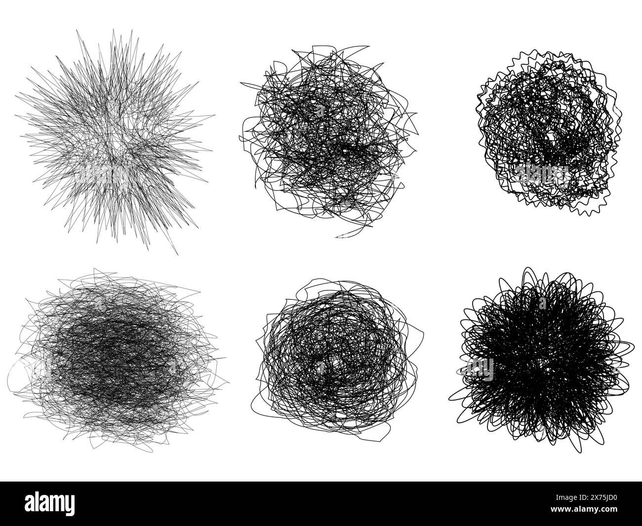 Pen drawing swirling line hi-res stock photography and images - Alamy