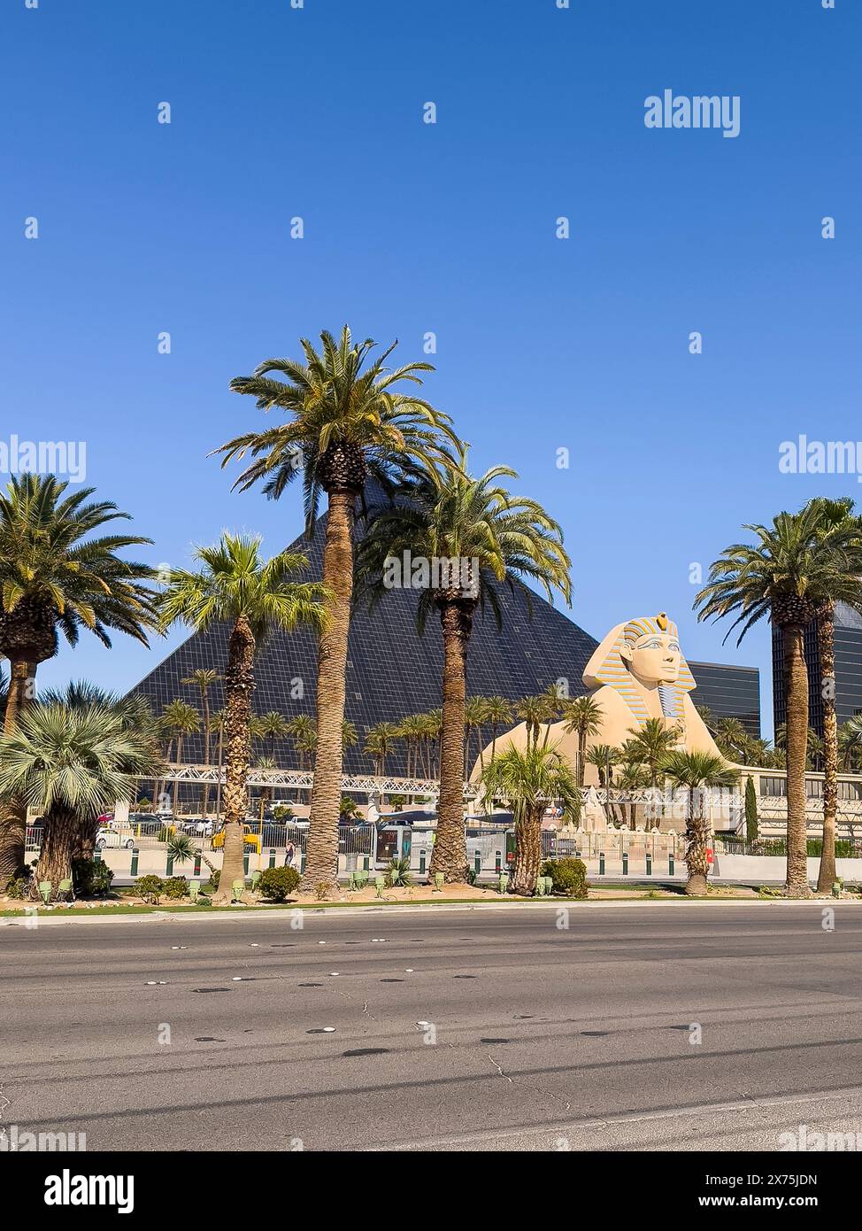 Las Vegas, NV, USA - May 12, 2024: Luxor hotel complex with sphinx ...