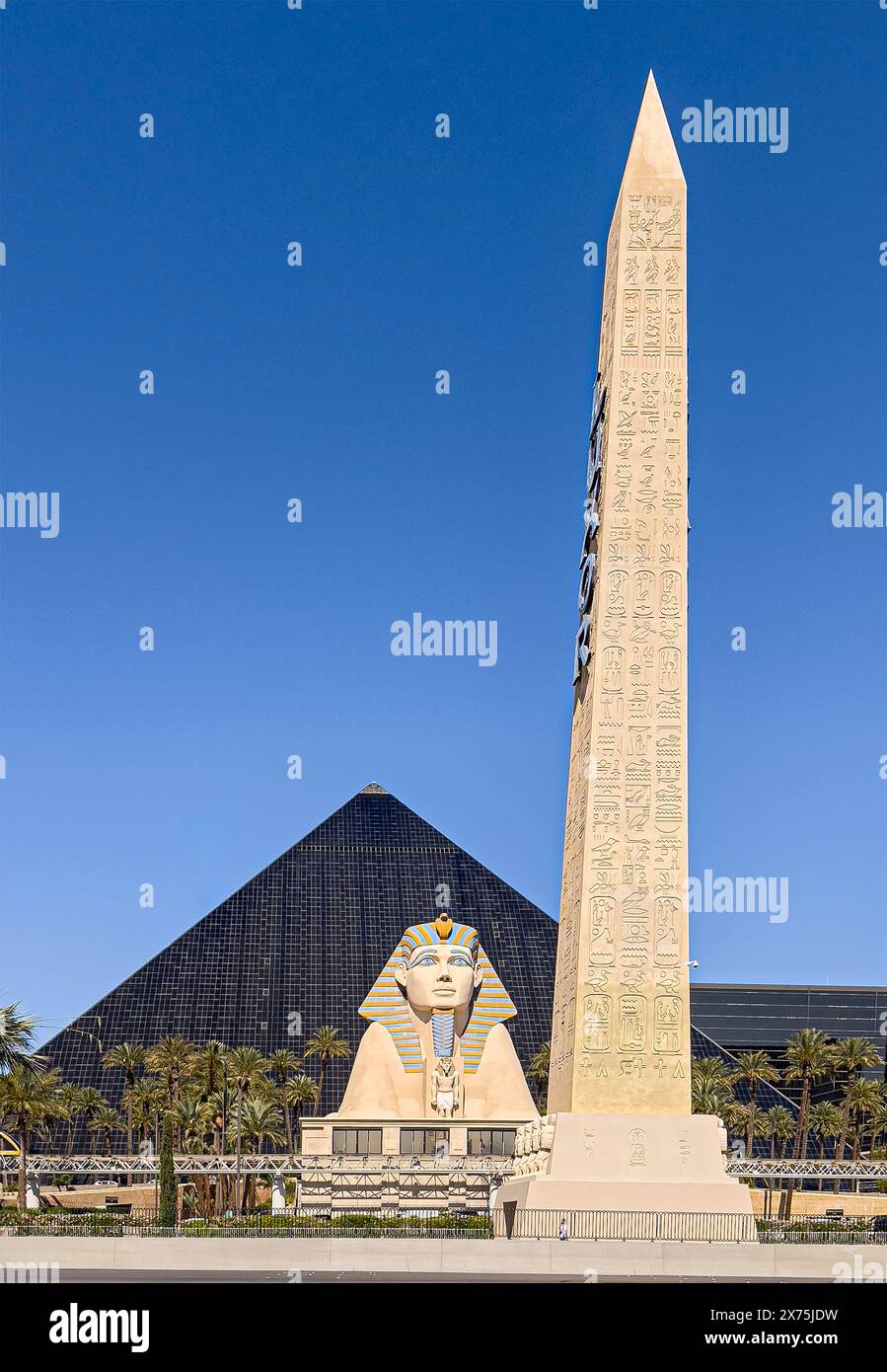 Las Vegas, NV, USA - May 12, 2024: Luxor hotel complex with sphinx ...