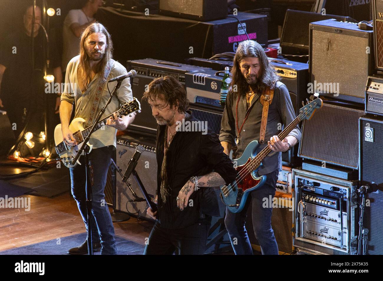 Newcastle, UK- American band the Black Crowes perform at o2 City Hall ...