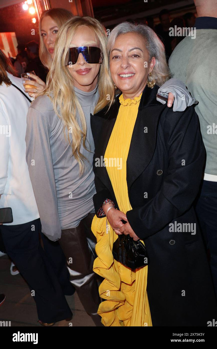 Bilal Hassani and his mother Amina attending the Nespresso x Vanity ...