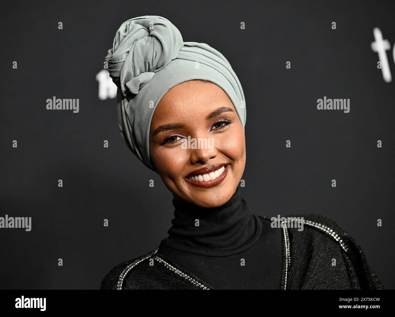 Halima Aden attends the Sports Illustrated Swimsuit 60th anniversary ...