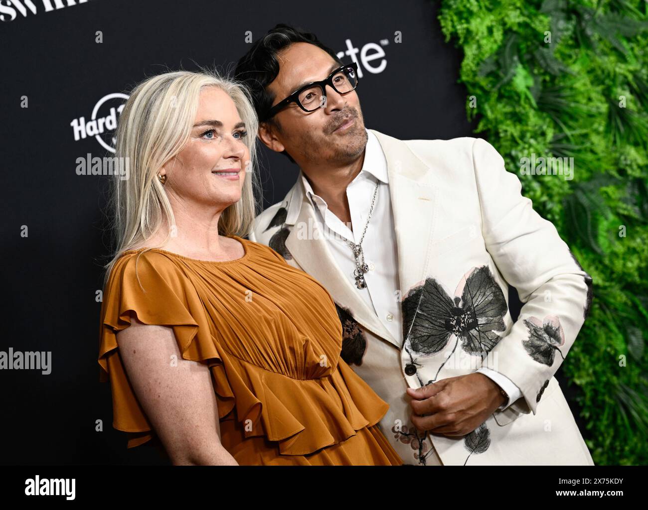 MJ Day, left, and Yu Tsai attend the Sports Illustrated Swimsuit 60th ...