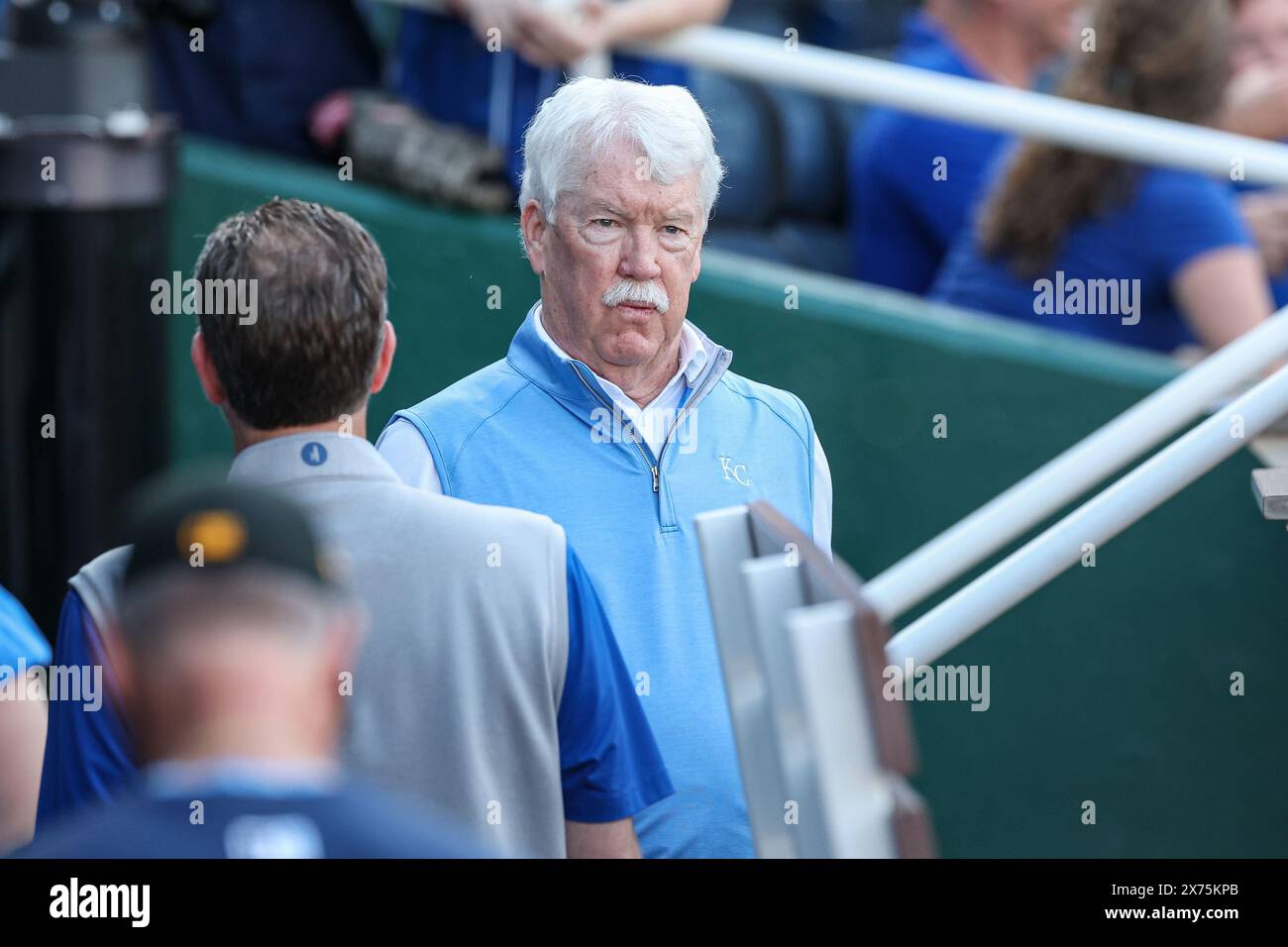 Kansas City, MO, USA. 17th May, 2024. Kansas City Royals owner John ...