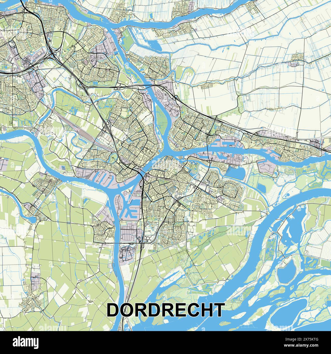 Map of dordrecht hi-res stock photography and images - Alamy