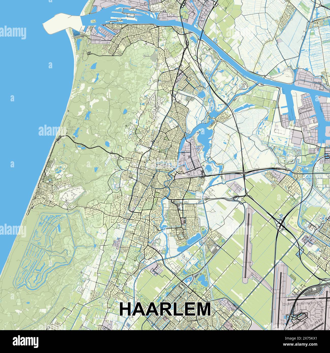 Map of haarlem hi-res stock photography and images - Alamy