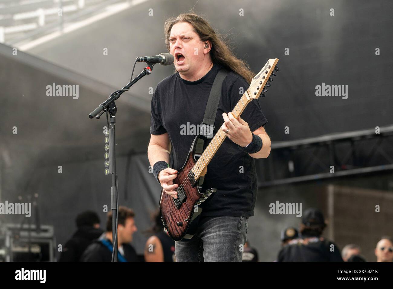 Jonathan Donais of Anthrax performs during Sonic Temple Art and Music ...