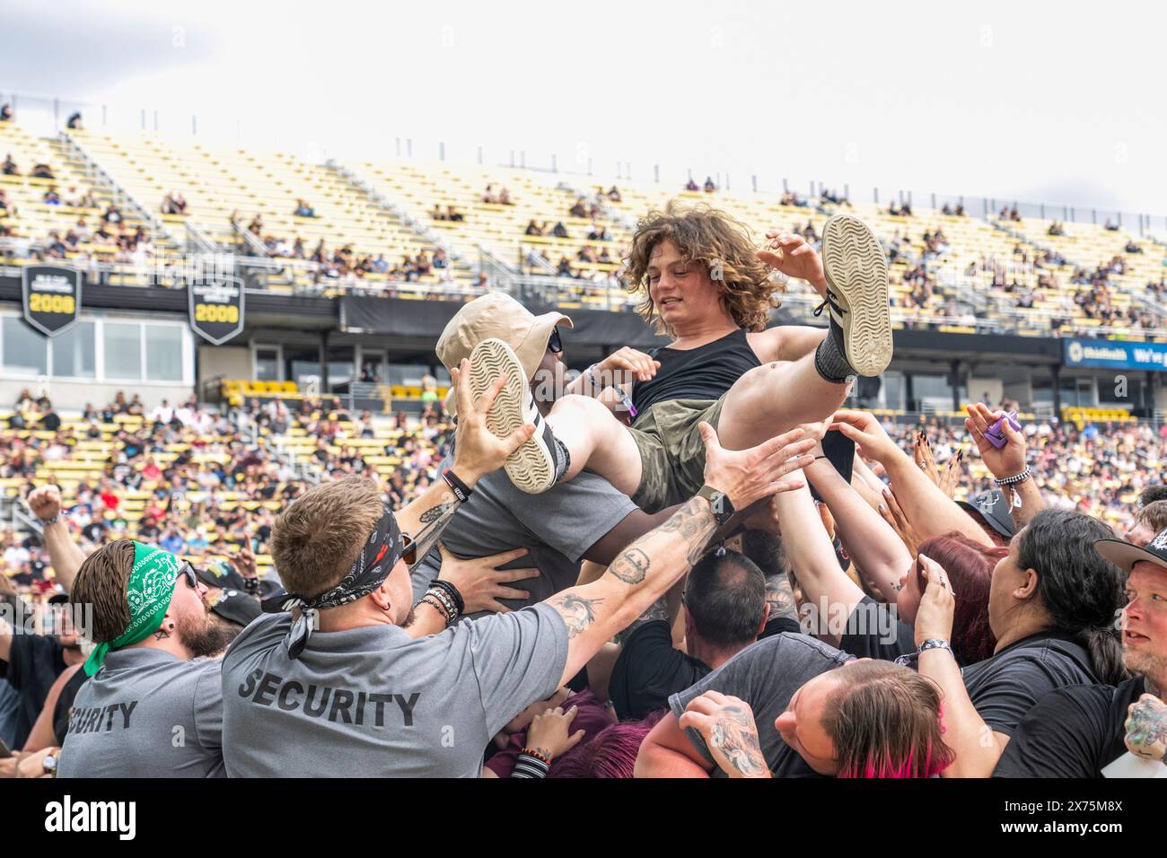 Festivalgoers are seen during Sonic Temple Art and Music Festival on ...