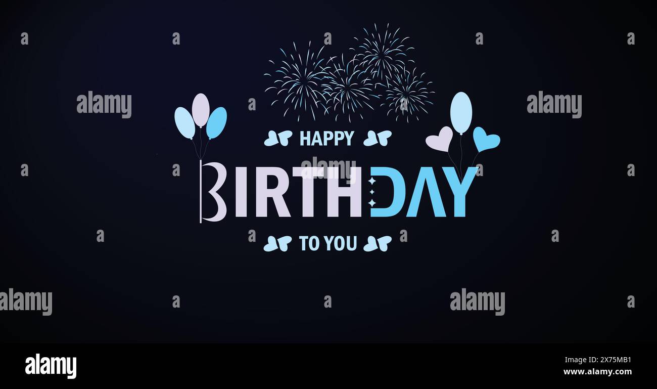 Happy birthday vector art hi-res stock photography and images - Alamy