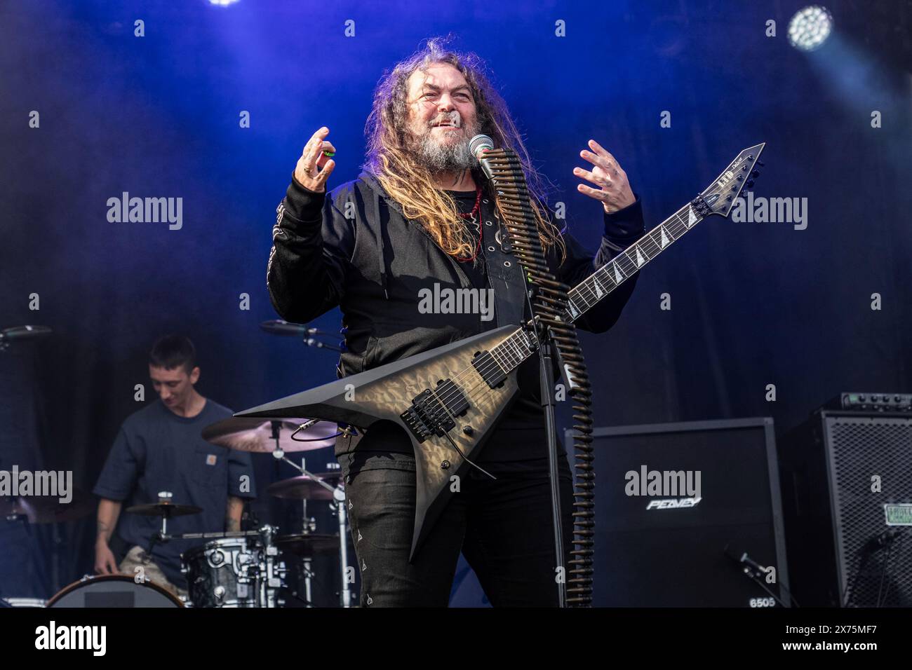 Max Cavalera of Soulfly performs during Sonic Temple Art and Music ...