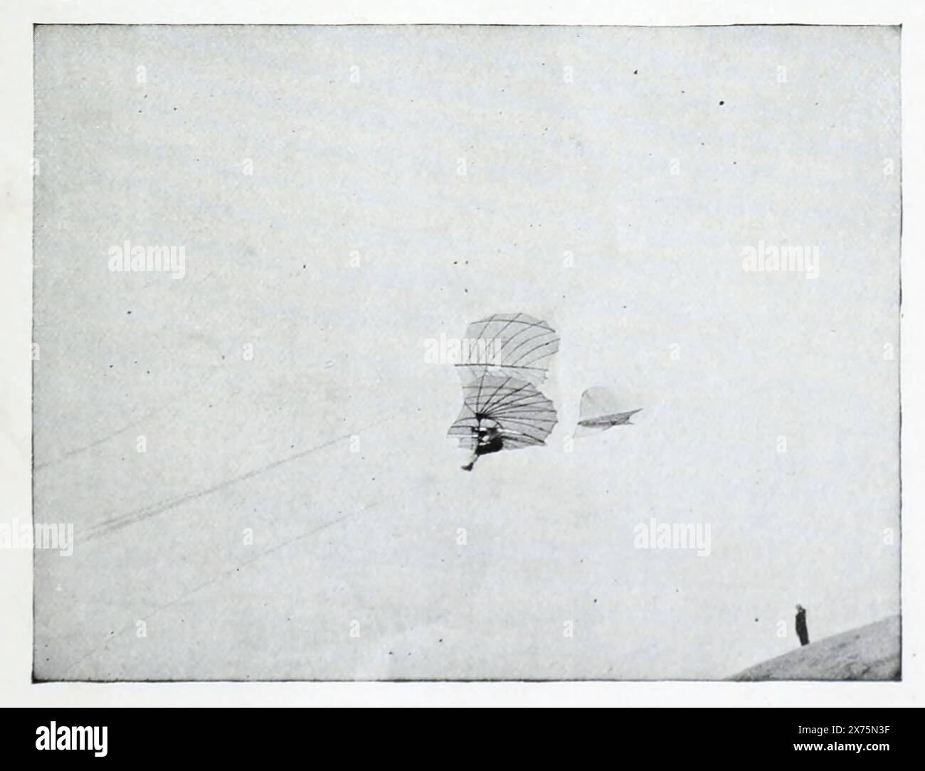 Early flying machine. Showing the manner of changing the centre of ...