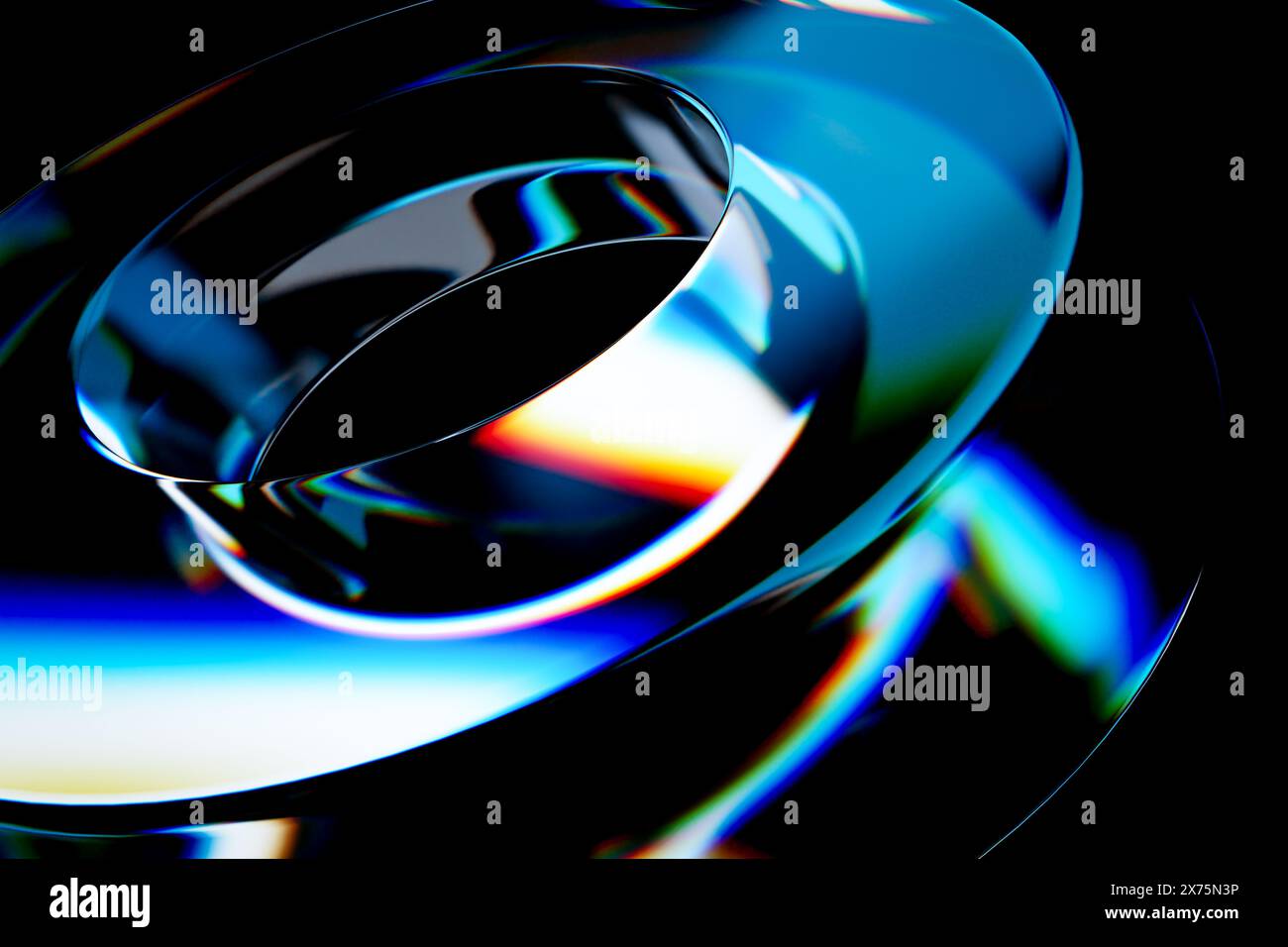 glass dispersion effect abstract background. 3d rendering Stock Photo ...