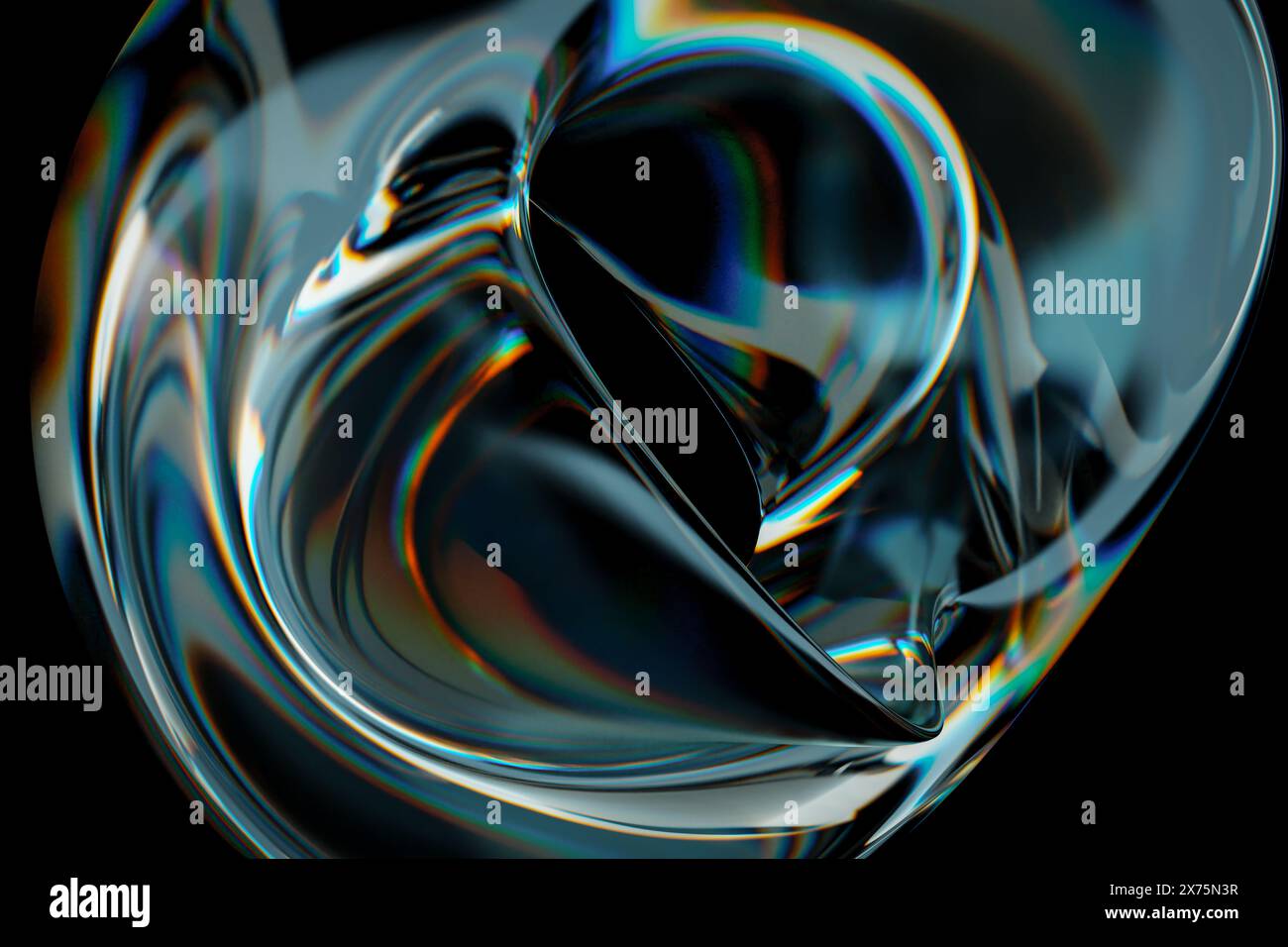 glass dispersion effect abstract background. 3d rendering Stock Photo ...