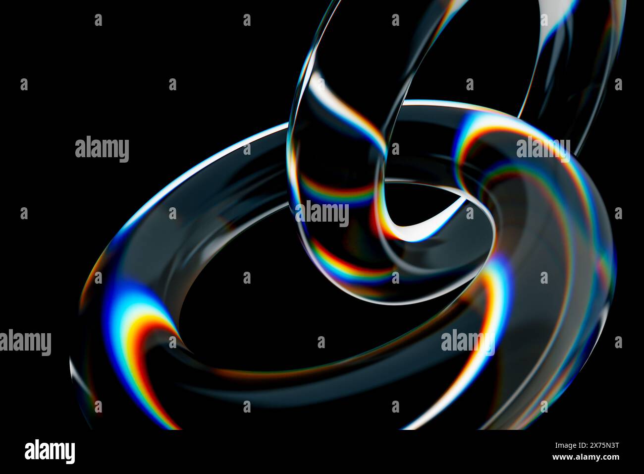 glass dispersion effect abstract background. 3d rendering Stock Photo ...